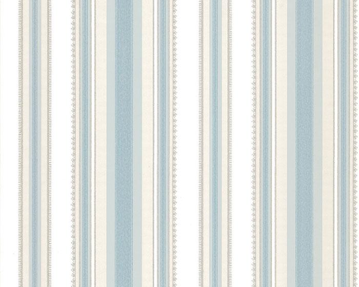 Little Greene Colonial Stripe Classic Blue 0286CLCLASS Wallpaper ...